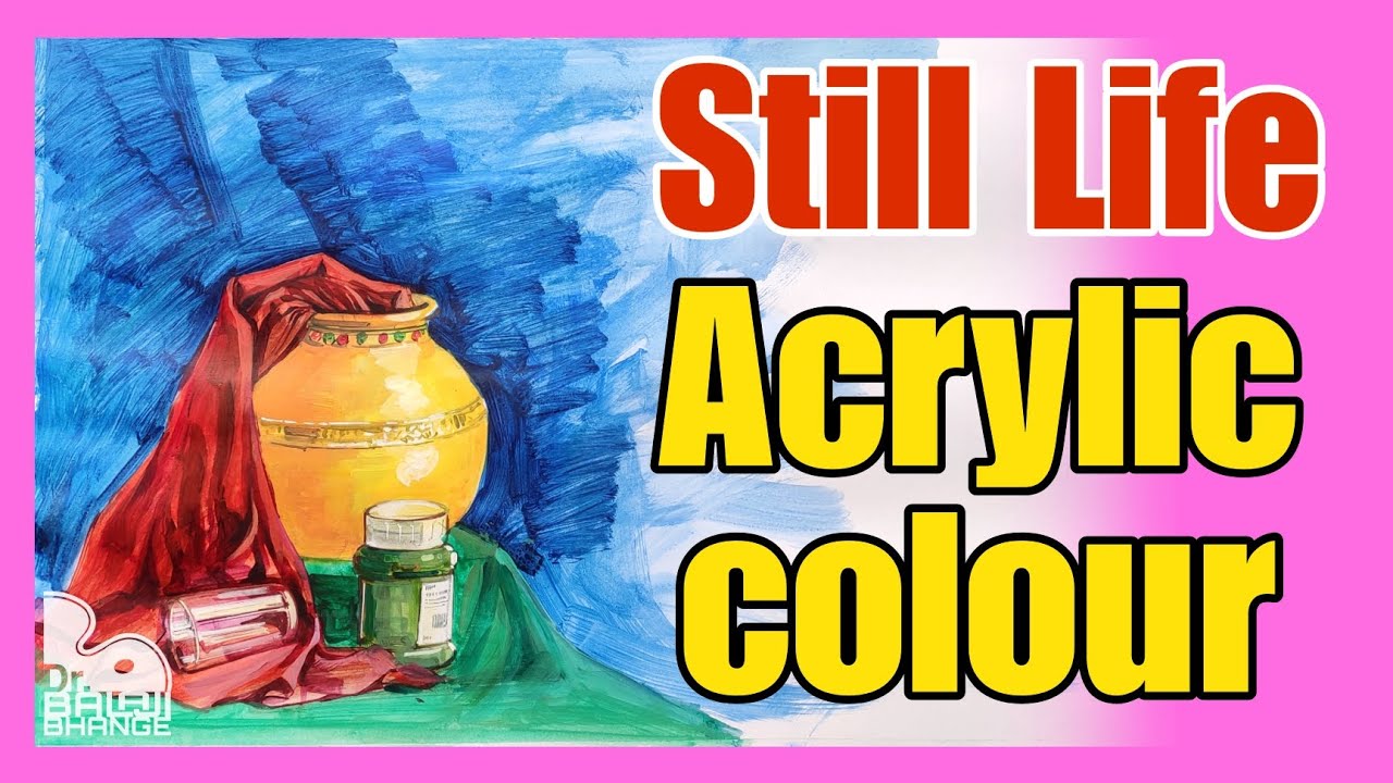 Still Life Acrylic Painting Demo | Step-by-Step | tutorial - YouTube