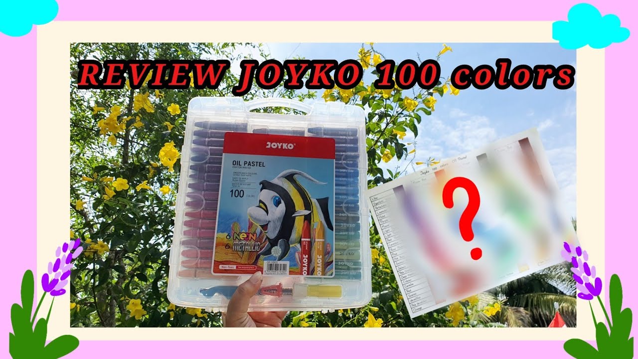 UNBOXING OIL PASTEL JOYKO 100 WARNA ( EP 548 ) ( REVIEW ) - YouTube