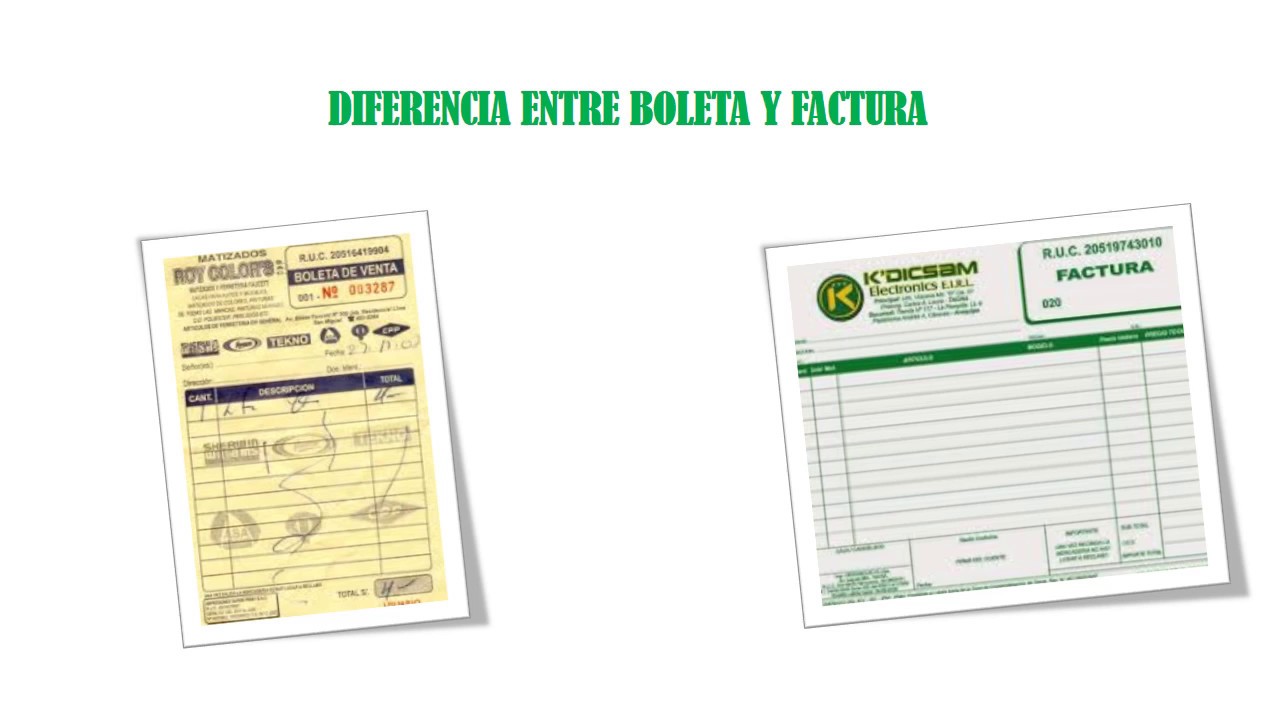 Boleta Y Factura: ¿Cuál Es Su Diferencia Y Cuándo Se Utilizan? – OKVM
