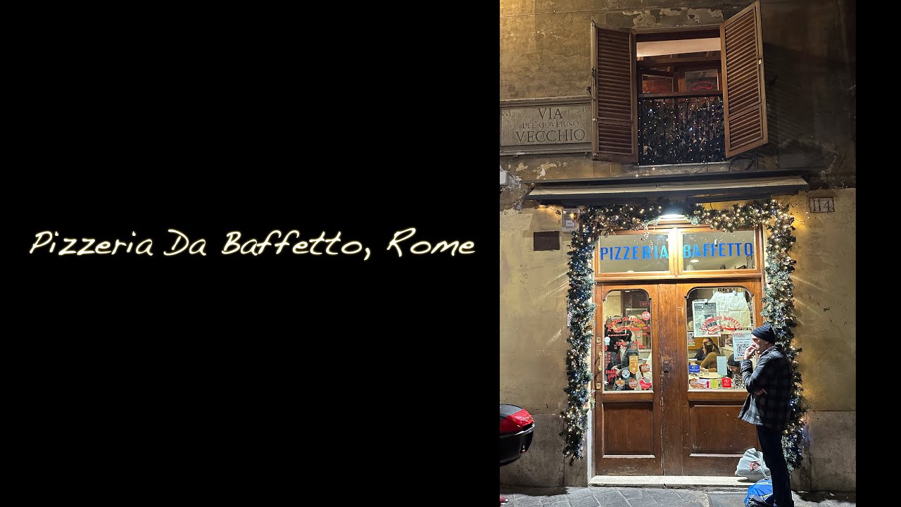 【意大利羅馬之旅】Pizzeria Da Baffetto, Rome｜人氣之店｜ - YouTube