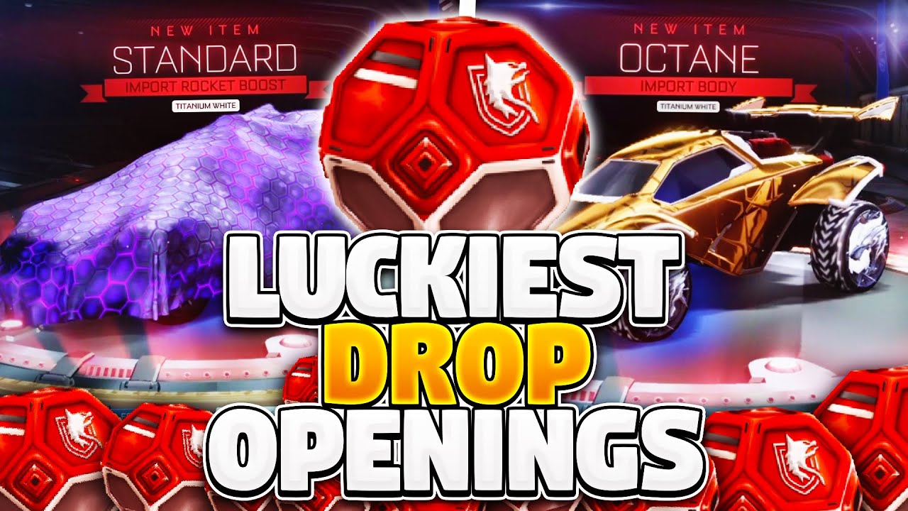 LUCKIEST DROP OPENINGS On Rocket League! Best Drop Opening Compilation ...