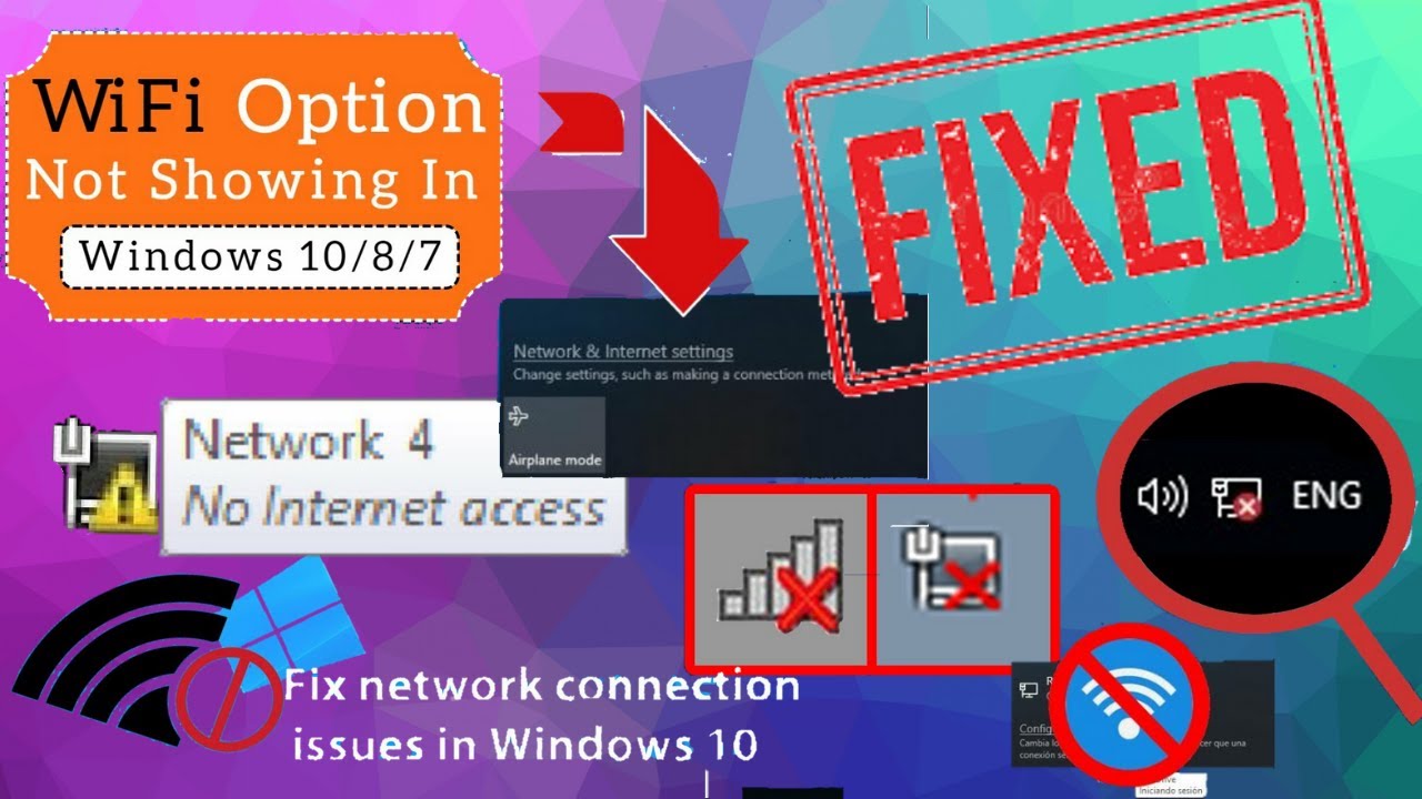 How To Fix WIFI is not Connecting and Not Working windows 10 - YouTube
