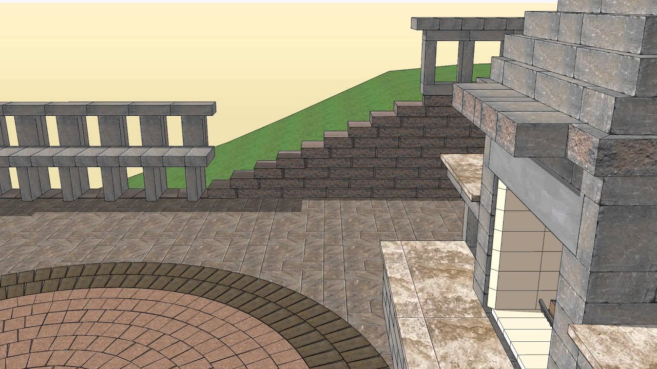GeoStone Hillside Patio - YouTube