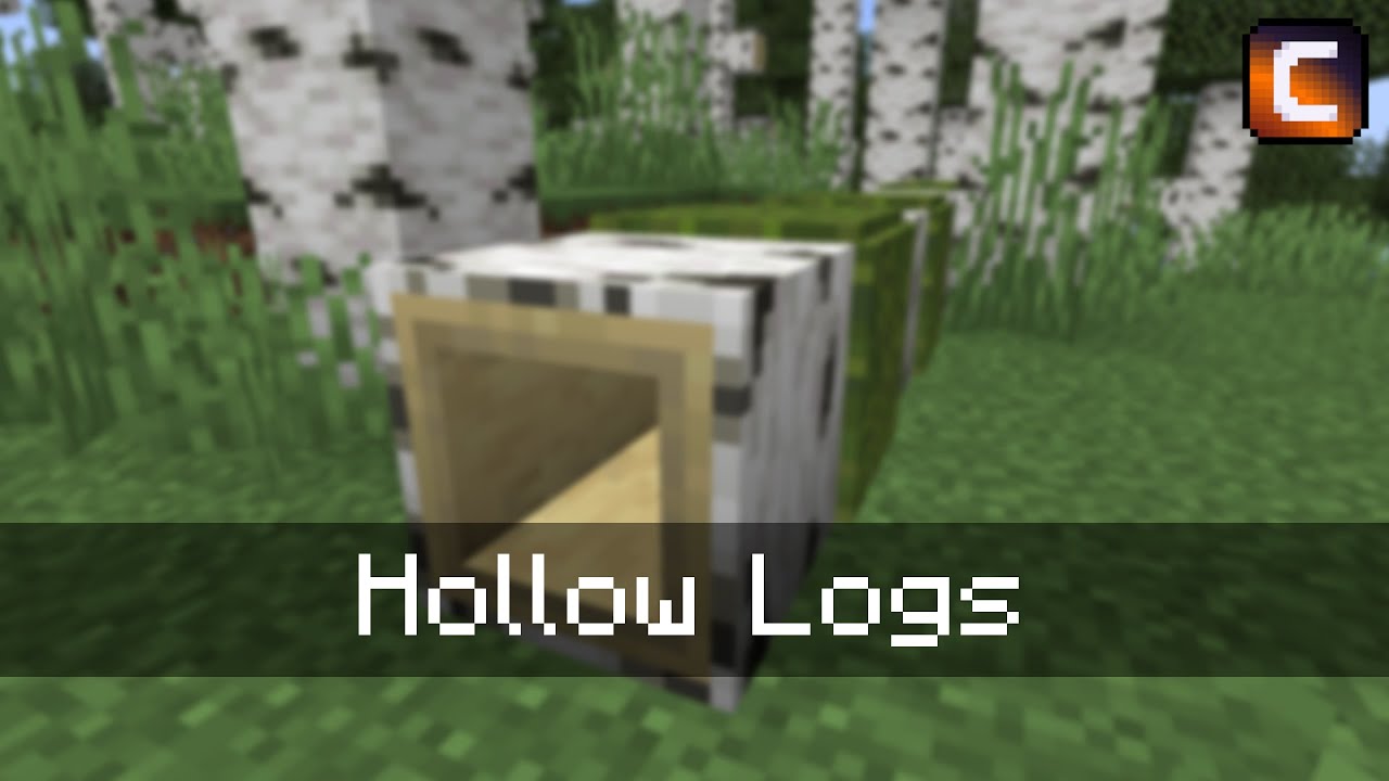 Hollow Logs - Minecraft Mod Showcase - YouTube
