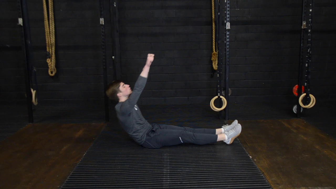 Straight Arm Sit up - YouTube