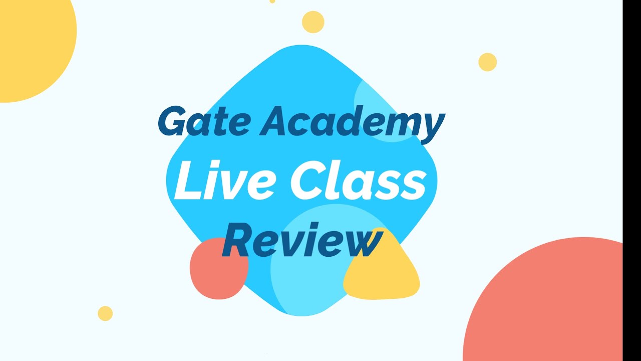 | Gate Academy Live Classroom Program REVIEW | - YouTube