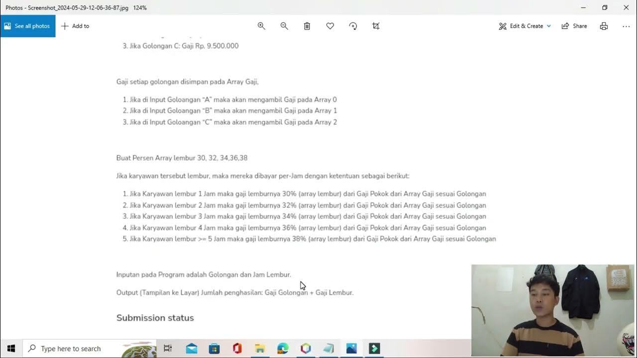 PEMBUATAN PROGRAM GAJI KARYAWAN DENGAN ARRAY (JAVA) - TUGAS 3 ALGORITMA & PEMROGRAMAN - YouTube