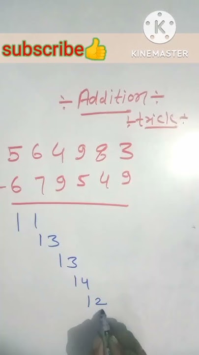 Addition trick#short #fast addition trick#math - YouTube
