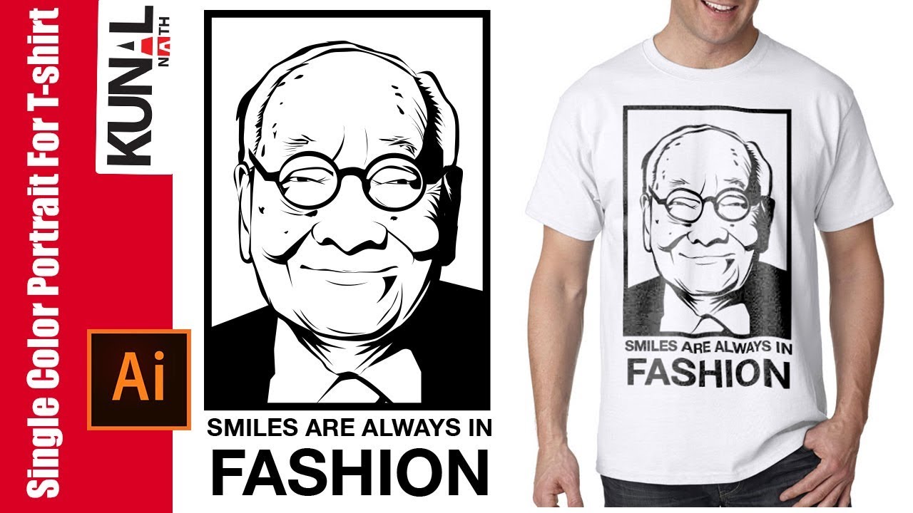 Single Color Vector Portrait Design For T-shirt Printing | silhouette ...