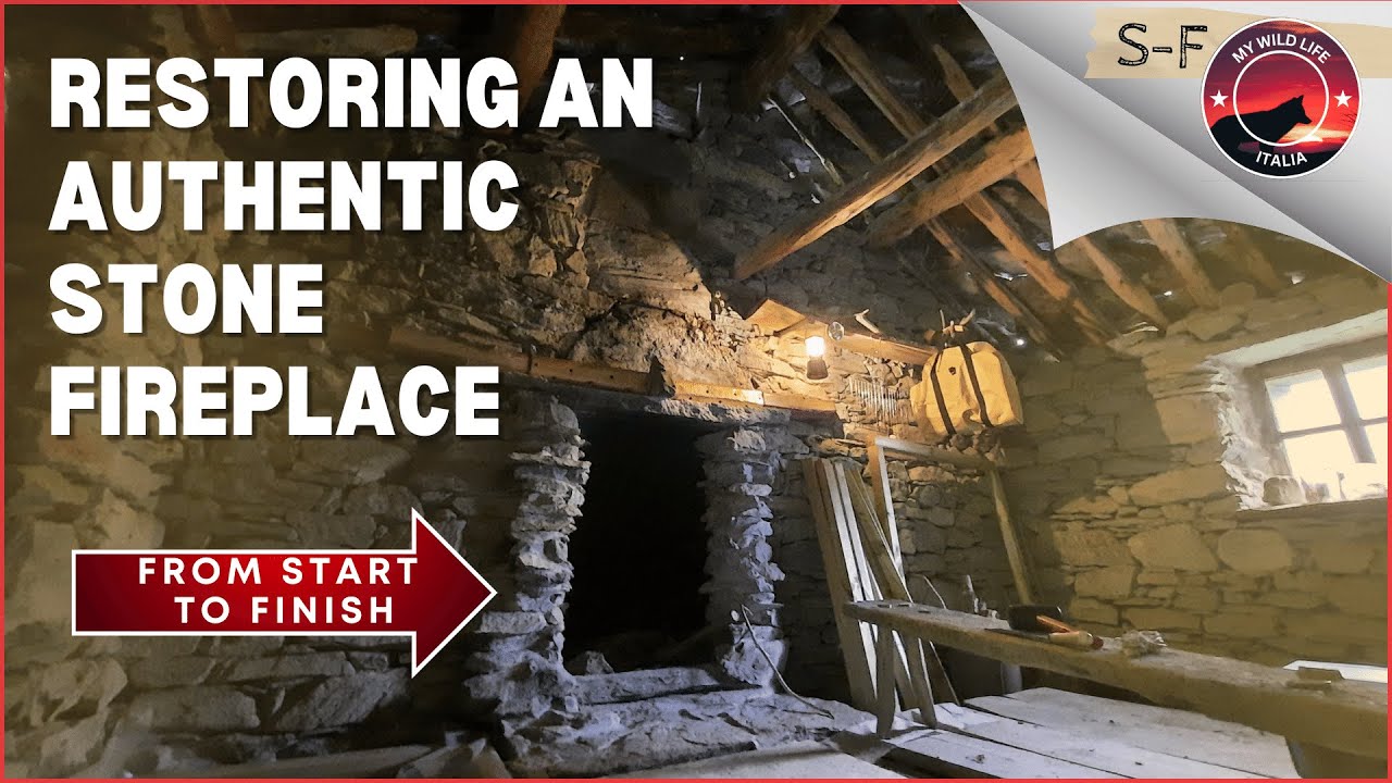 Restoring an Authentic Stone Fireplace: From Start to Finish - YouTube