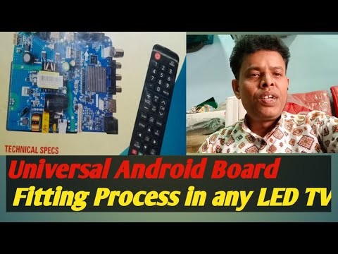 Universal Android Board Fitting Process in any LED TV || #TVREPAIR # ...