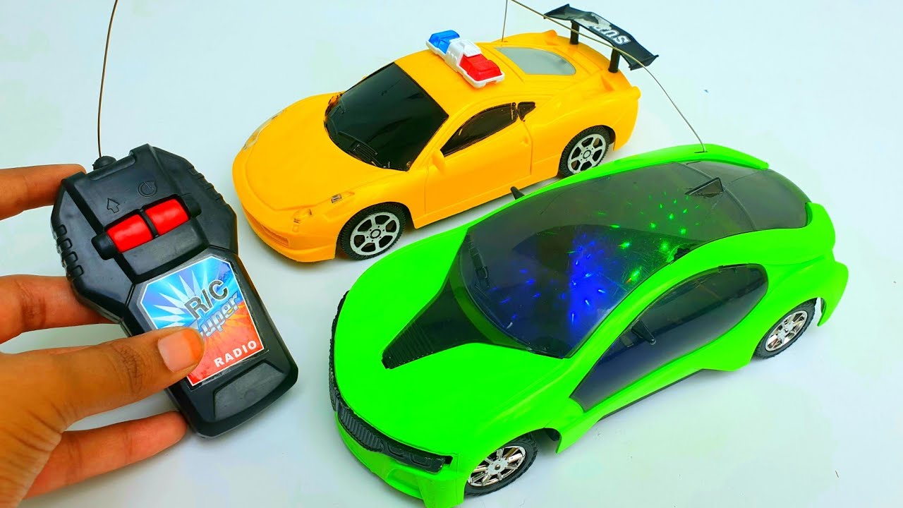 Radio-controlled model car | Radio-controlled police car unboxing - YouTube