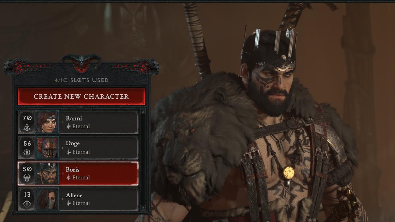 The Lion of Arreat Showcase - Diablo 4 Barbarian [4K] - YouTube