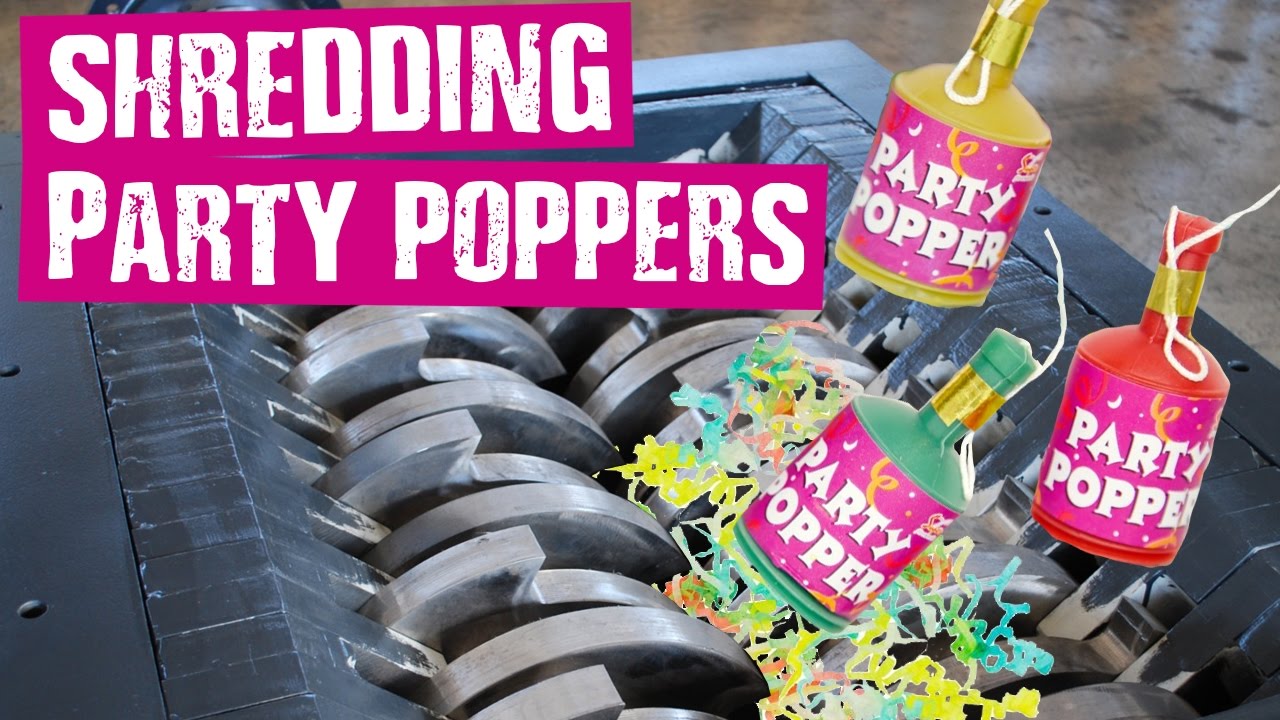 Shredding Party Poppers - Shredding Stuff - YouTube
