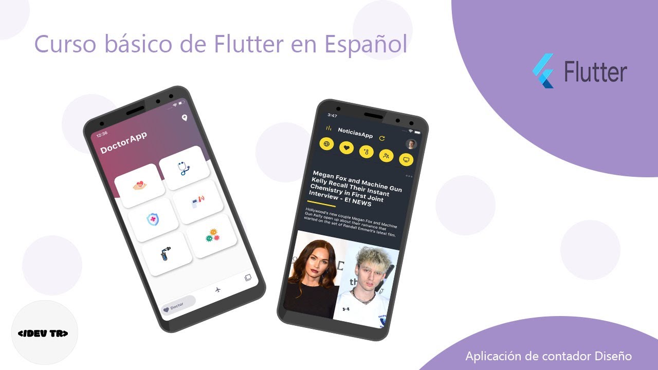 Curso básico de Flutter en Español | Aplicación de contador Diseño - YouTube