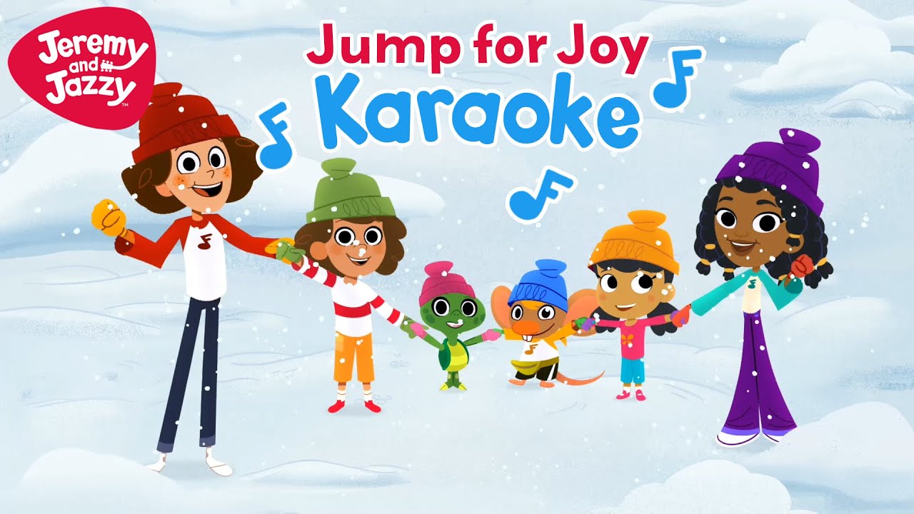 Jeremy and Jazzy Karaoke 🎄Jump For Joy ️ A Christmas Song for Kids ...