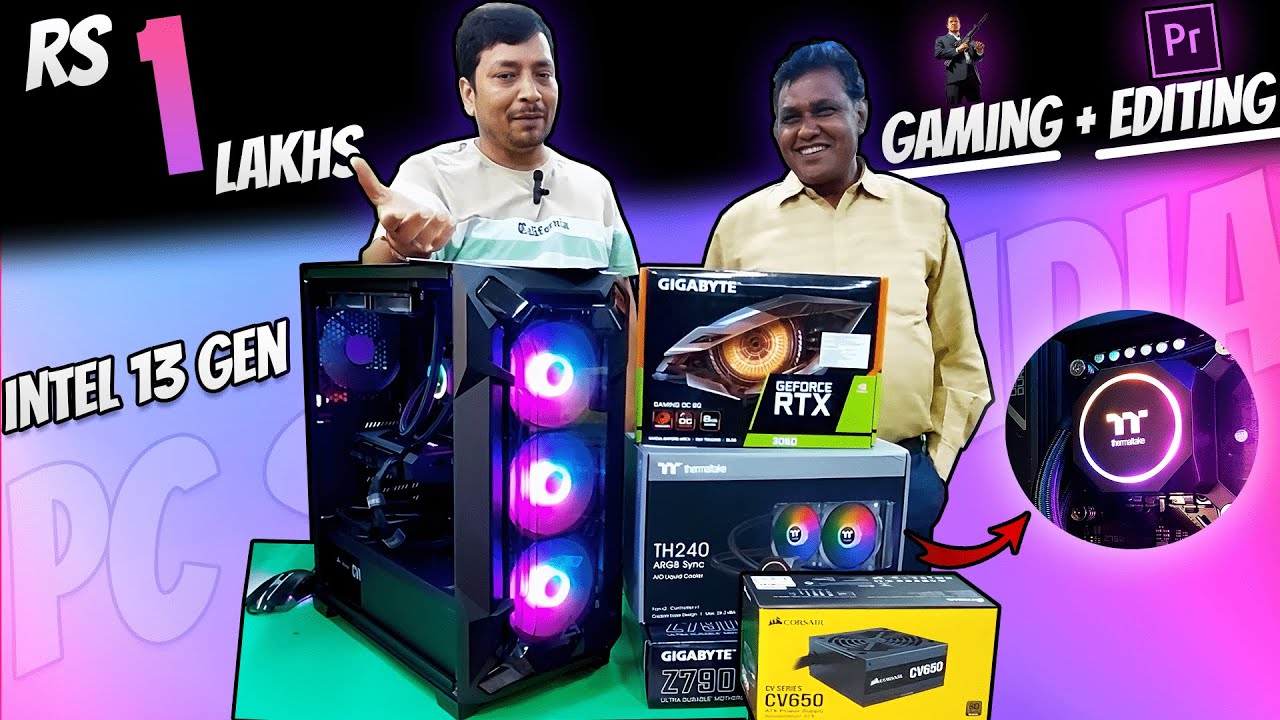 Rs 1 lakh Gaming+Editing+Streming PC Build | intel 13 Generation | PC ...