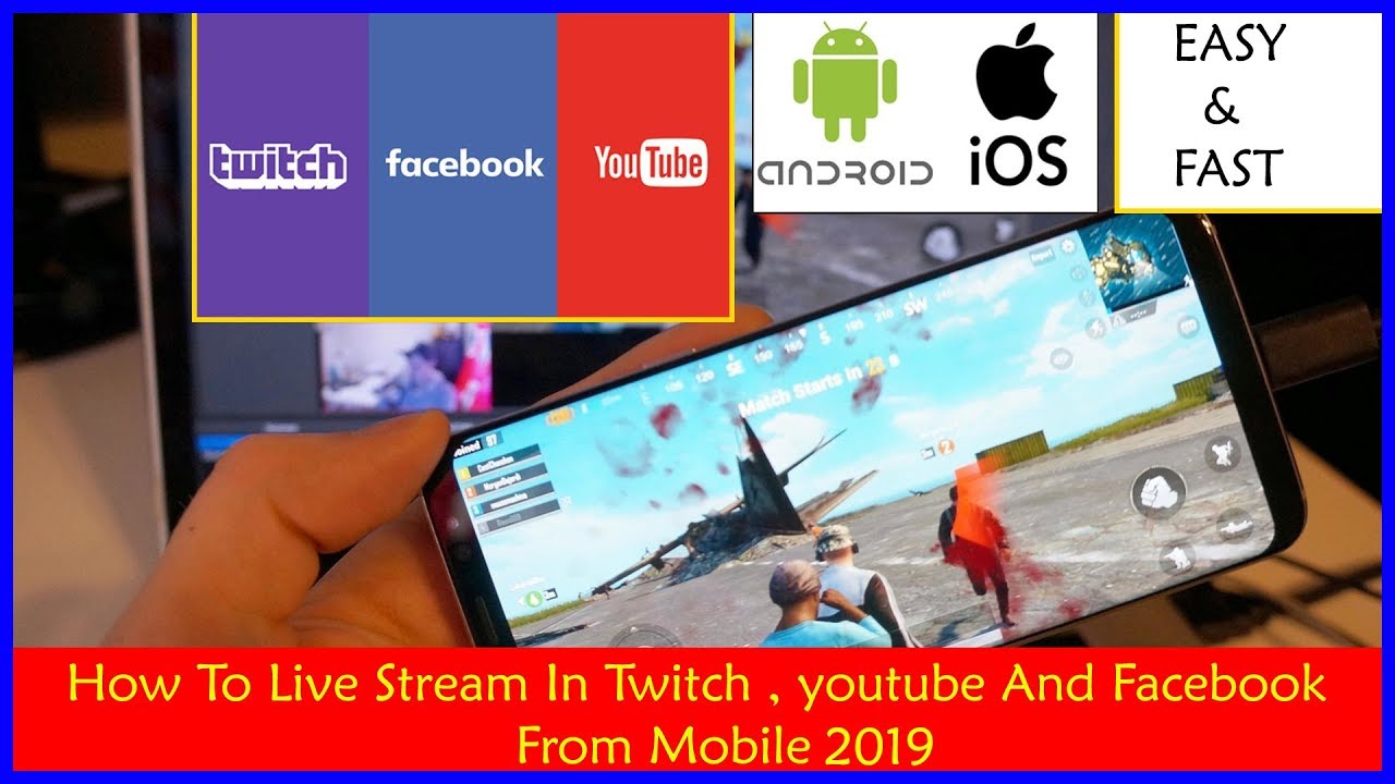 How To Stream Games In Youtube ,Twitch, Facebook From Mobile 2019 - YouTube