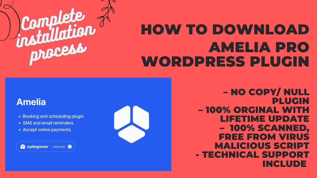 Amelia WordPress Plugin 100% Original with License key Activated ...