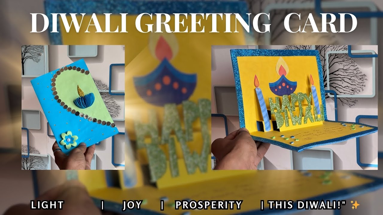 DIWALI POP-UP CARD MAKING 2024| DIWALI GREETING CARD IDEAS| DIWALI CARD ...