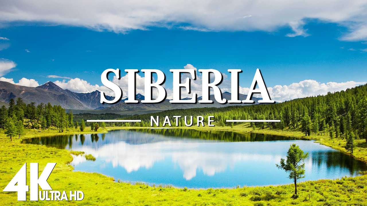FLYING OVER SIBERIA (4K UHD) - Relaxing Music Along With Beautiful ...