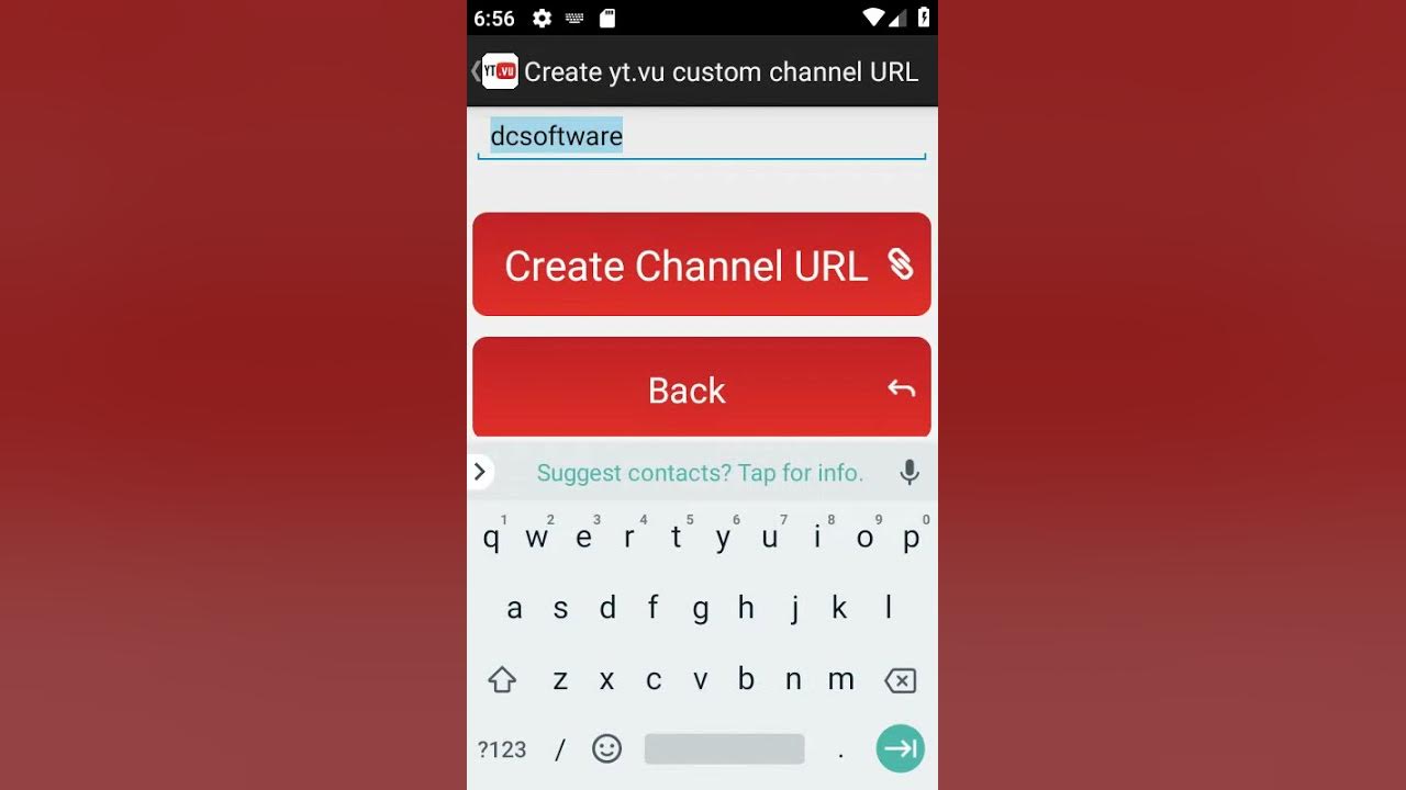 How to create custom YouTube channel url using yt.vu Android app - YouTube