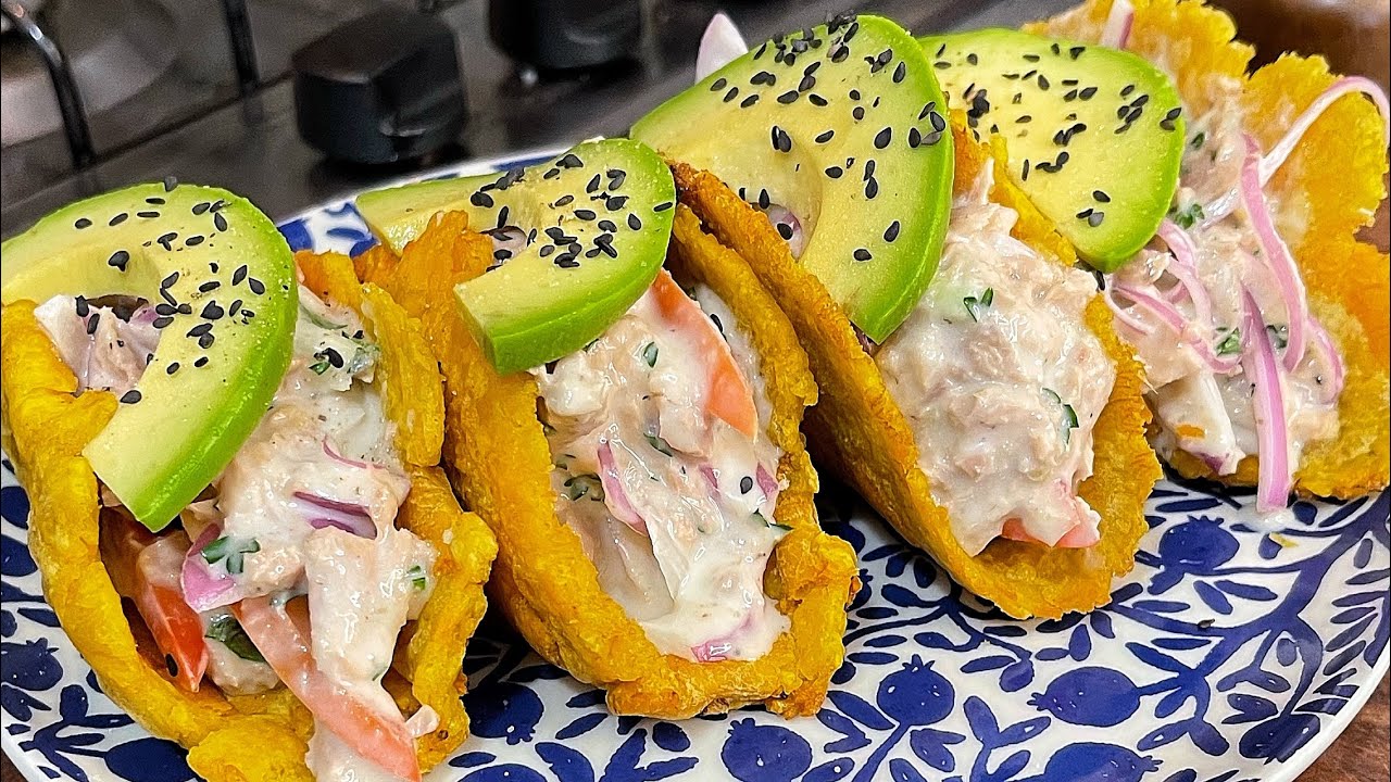 Patacones o Tostones en forma de tacos 🌮 Taco - PATACON | potato ...