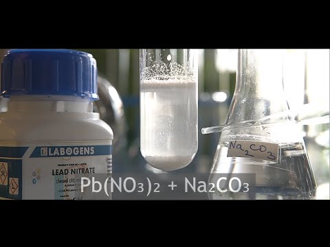 Double displacement Pb(NO3)2 + Na2CO3 | Lead(II) nitrate + Sodium ...