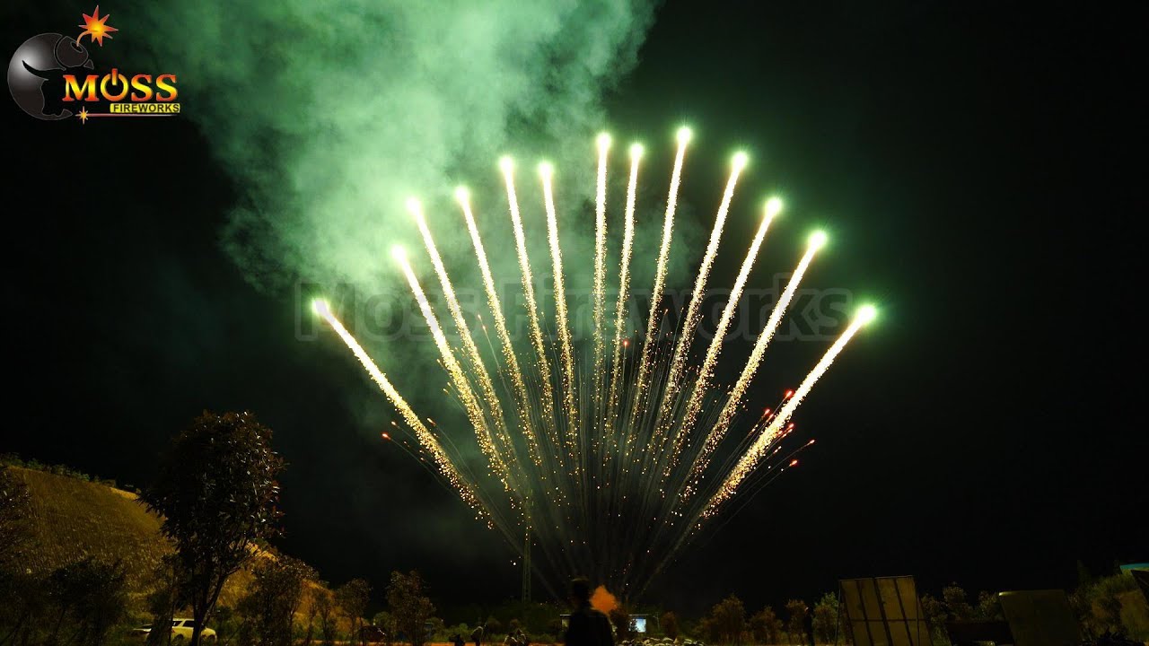 12" 13 Shots Single Row Mines Firework Pyrotechnics Fireworks - YouTube