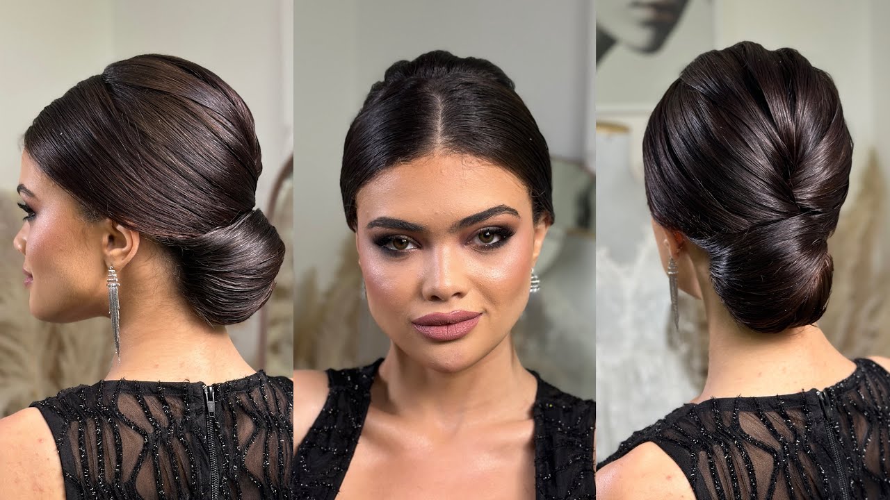 Aprenda o COQUE BAIXO mais LINDO em CABELO CURTO | Master the most ...