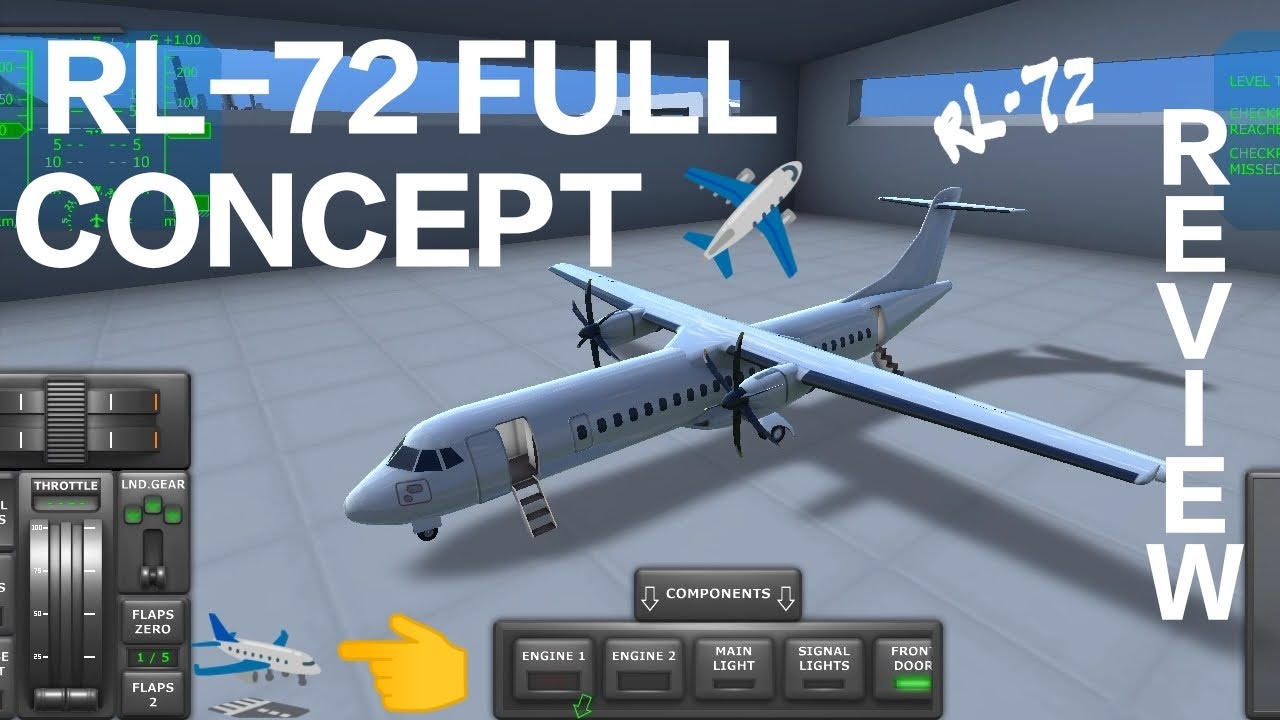 TURBOPROP FLIGHT SIMULATOR||FLIGHT REVIEW|| FULL GAME PLAY WITH RL-72 AIRLINER - YouTube