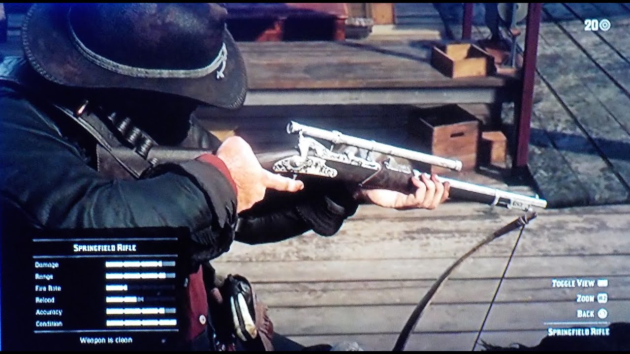 Red Dead Redemption 2 How To Get A Free Springfield Rifle Good And Bad ...