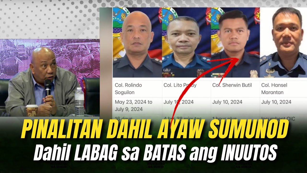 PINALITAN DAHIL HINDI SUMUNOD? DAHIL LABAG sa BATAS ang INUUTOS? - YouTube