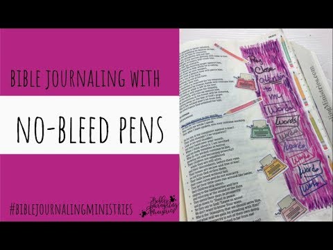 Bible Journaling with No Bleed-through Pens - Are They Ok? - YouTube