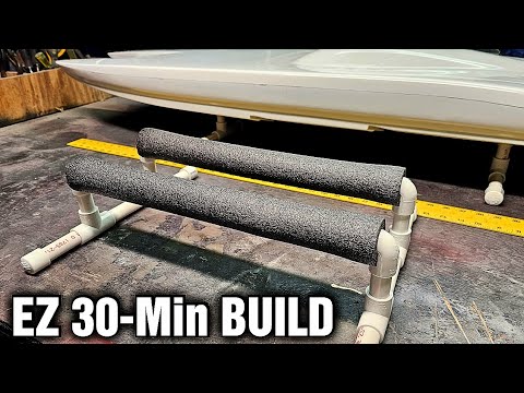 Quick Diy PVC Rc Boat Stand For Almost Any Hull Type - YouTube