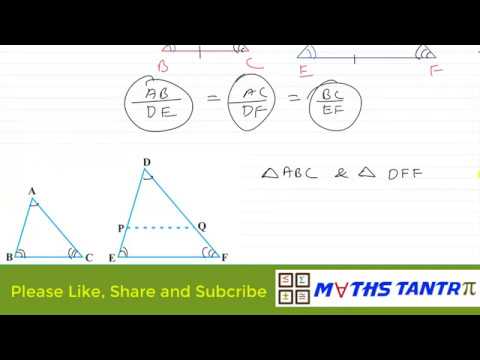 Criteria for Similarity of Triangles - Triangles | Class 10 Maths |SSS ...