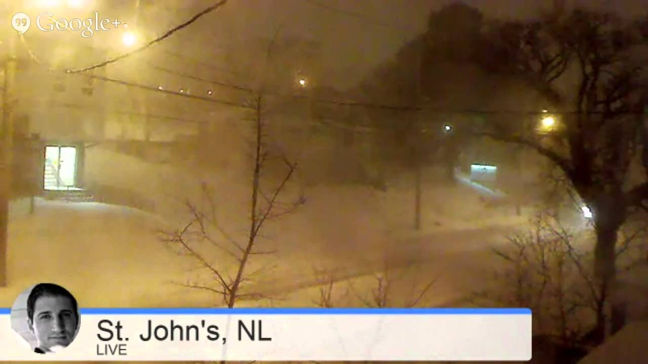 St. John's, NL Storm Cam - YouTube