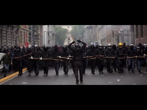 Black Bloc on Hamburg - YouTube