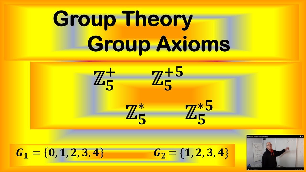 The Group Axioms . Group Theory - YouTube