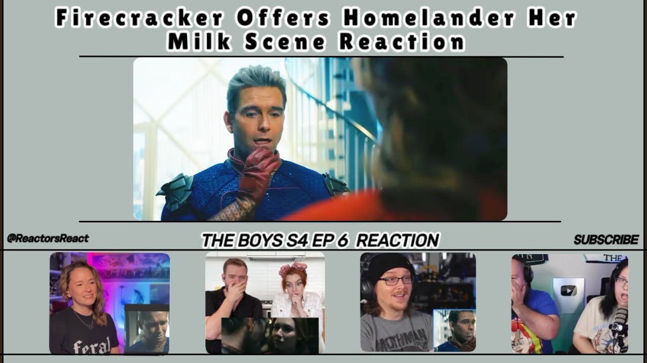 Firecracker Offers Homelander Her Milk Scene Reaction | The Boys S4 Ep ...