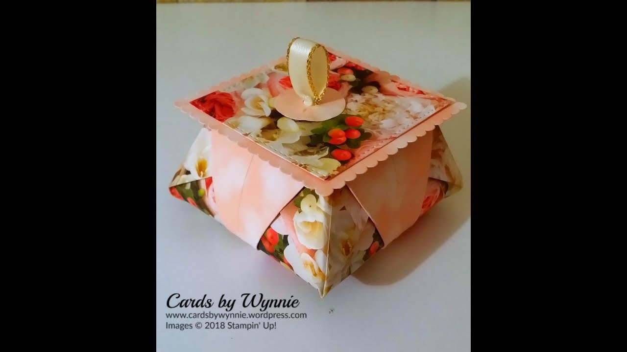 Petal Promenade Origami Box - YouTube
