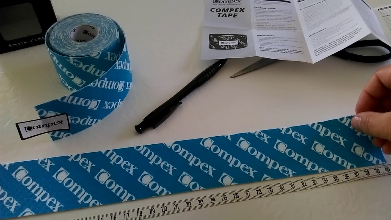 COMPEX TAPE : Bande adhésive élastique de soutien musculaire : Avis et ...