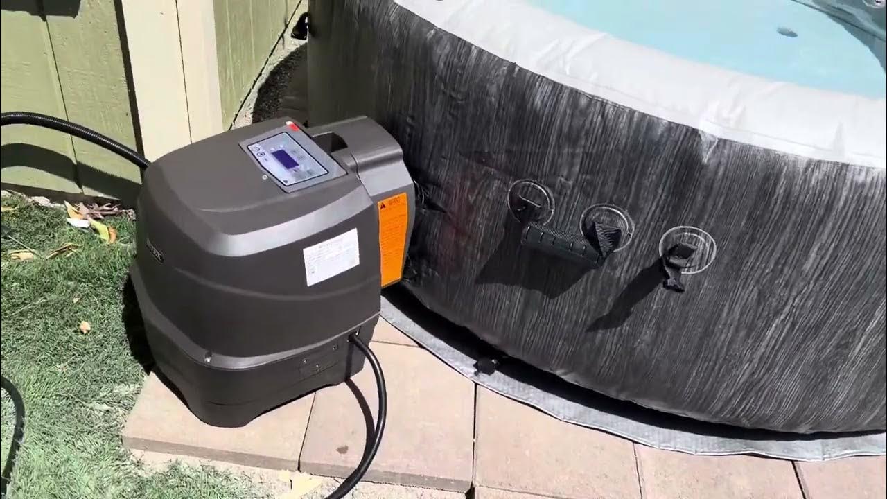 Intex PureSpa Greywood Deluxe Spa. SB-HWF10. Air valve solution. - YouTube