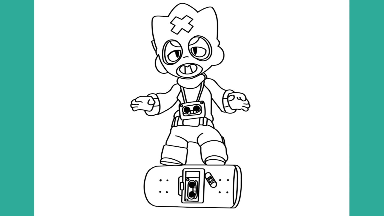 HOW TO DRAW BRAWLER OLLIE FROM BRAWL STARS - YouTube
