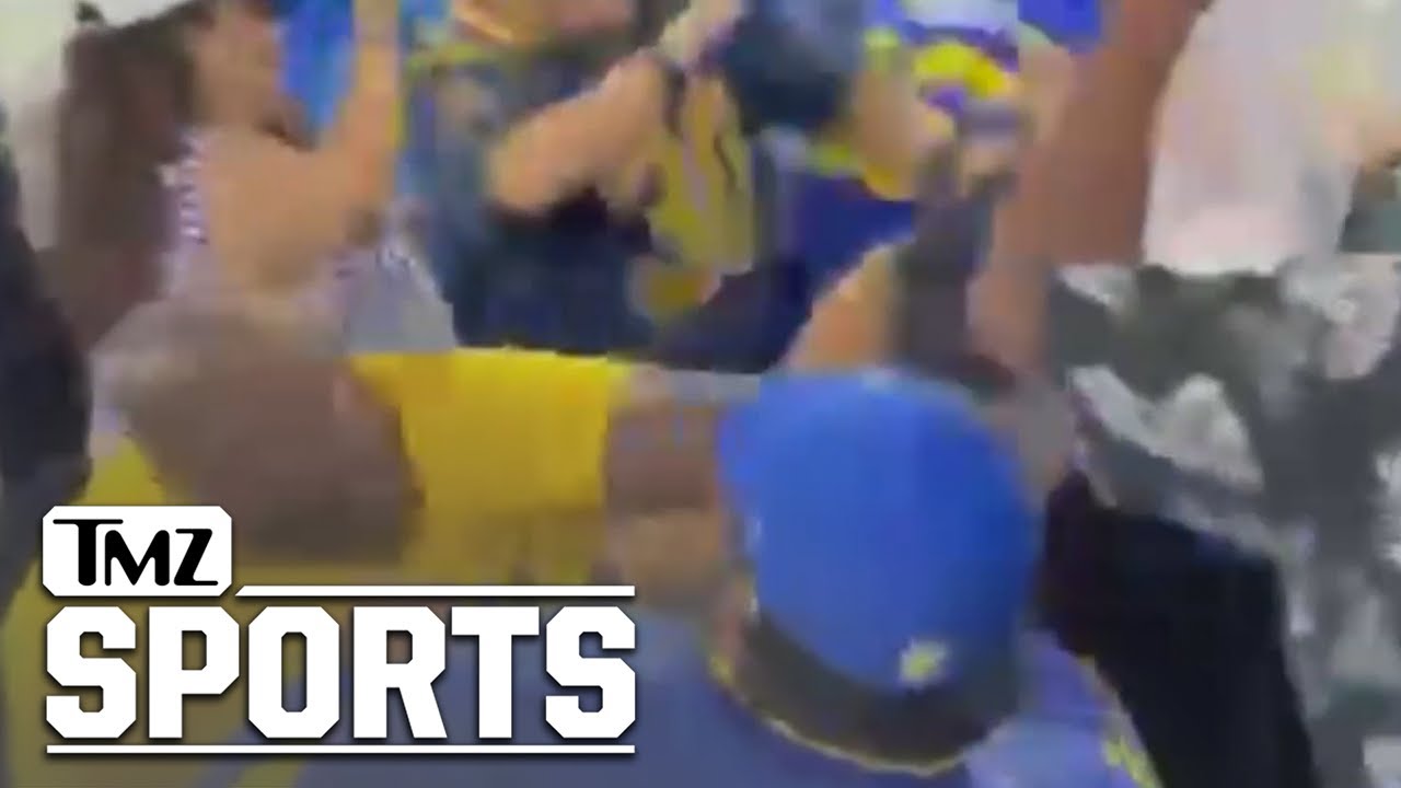 Rams vs Chargers Game Erupts Into Insane Fan Fight | TMZ Sports - YouTube