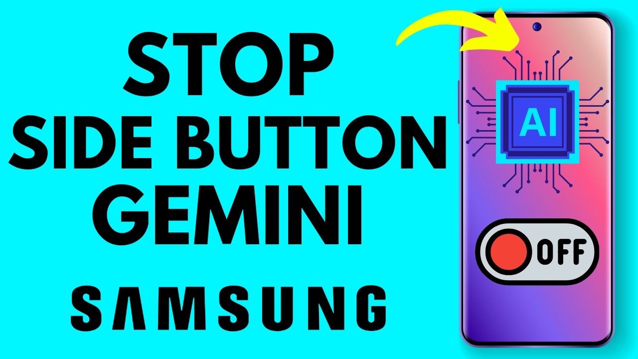 How to Stop Power Button Opening Gemini on Samsung Phone - YouTube