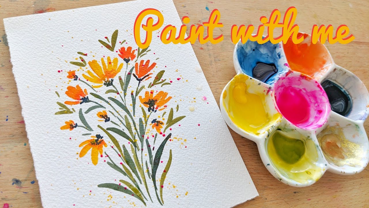 EASY Watercolor tutorial Flowers - A Step by Step tutorial - Watercolor ...