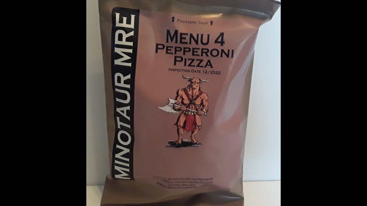 Pepperoni Pizza MRE From Minotaur Trading Company Review - YouTube