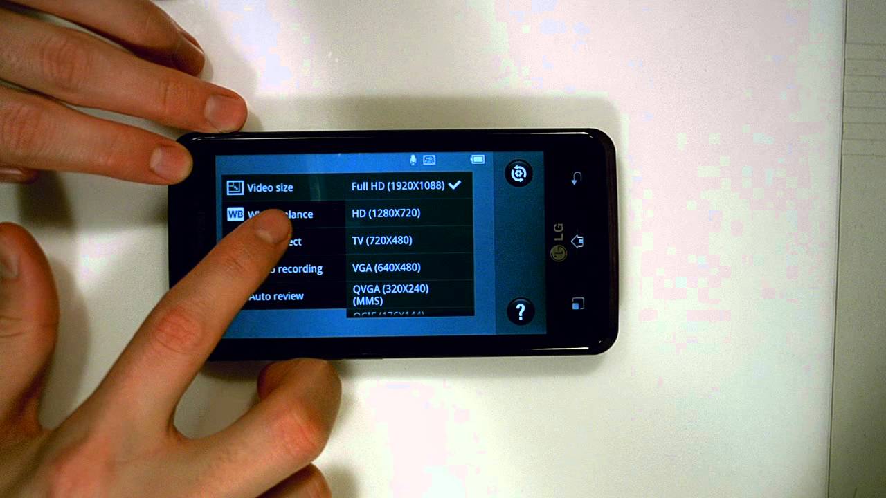 How do I Use The Camcorder On My LG Spectrum? - YouTube