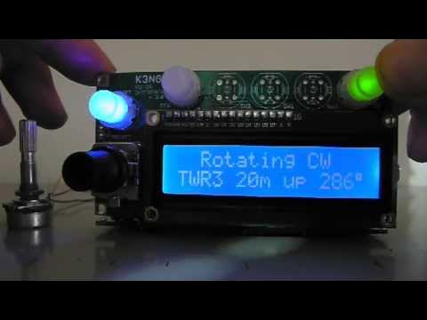 Arduino rotator interface unit - YouTube